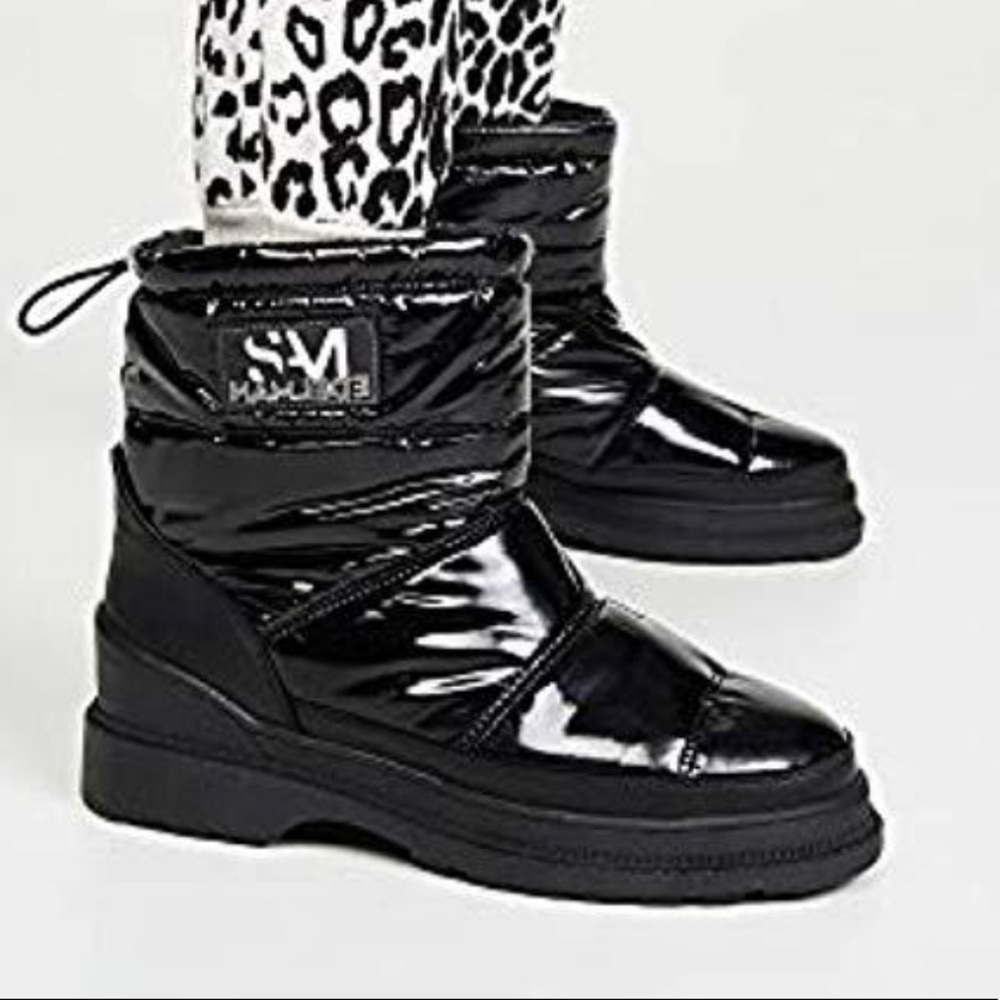 Sam Edelman Carlton Leather-Trimmed Coated-Shell Snow… - Gem